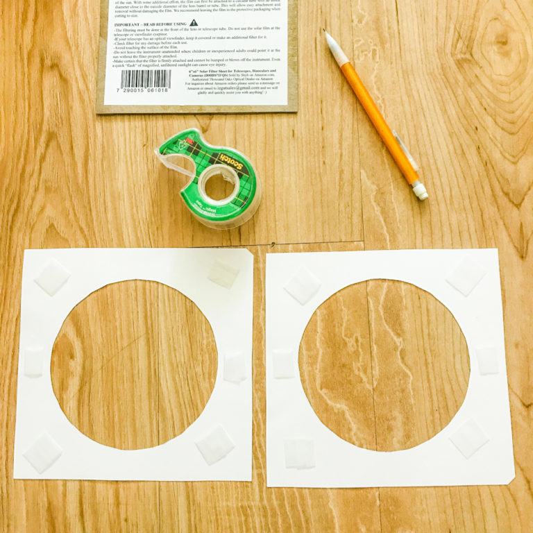 DIY Solar Filter Holder and Eclipse Test Shoot – JessBeeCreates.com